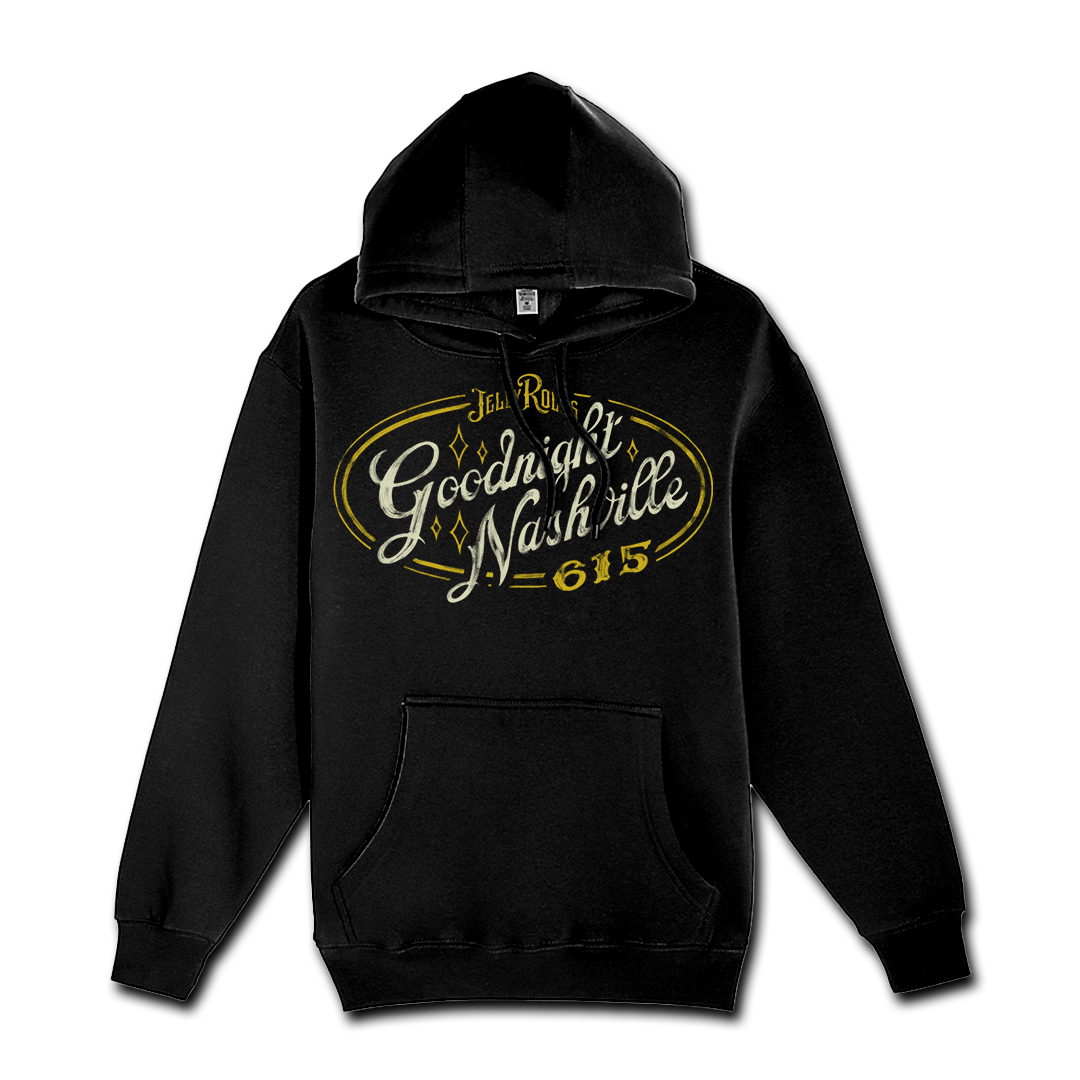 Oval Script Hoodie - Goodnight Nashville Merch